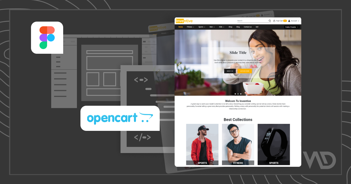 Figma to Opencart Conversion